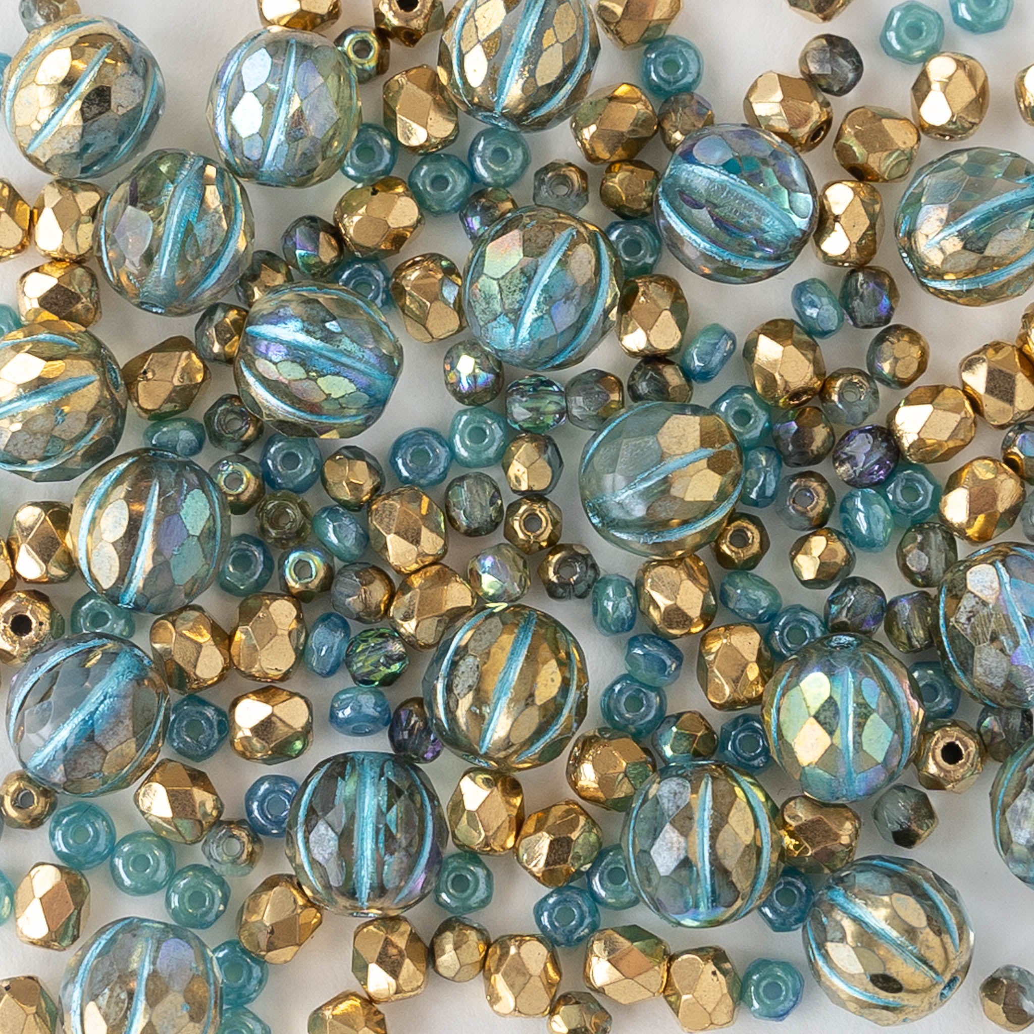 Faceted Glass Beads | Rounds, Rondelles, Ovals & More – funkyprettybeads