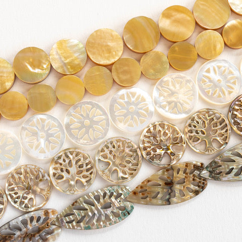 Shell Beads & Pendants for Jewelry Making – funkyprettybeads