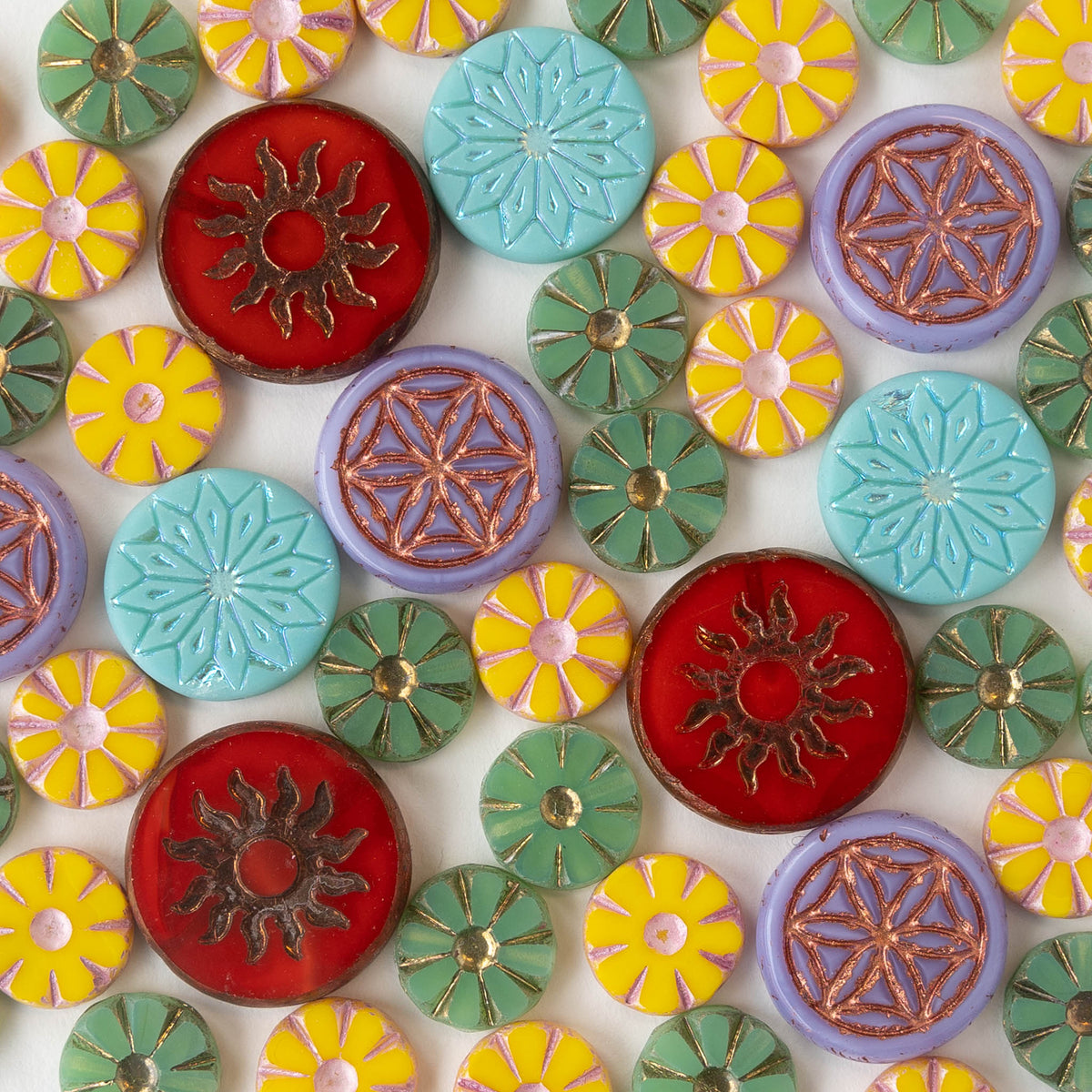 Coin Beads | Glass Beads for Jewelry Making – funkyprettybeads