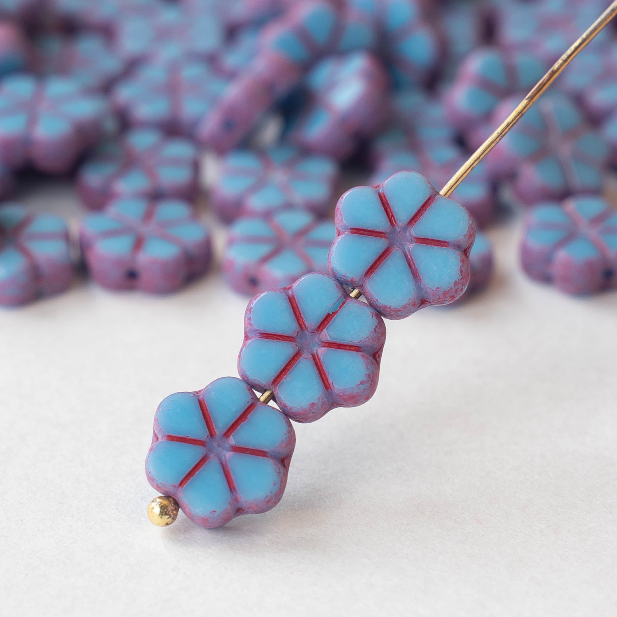 Flower Beads | Czech Glass Beads for Jewelry Making – funkyprettybeads