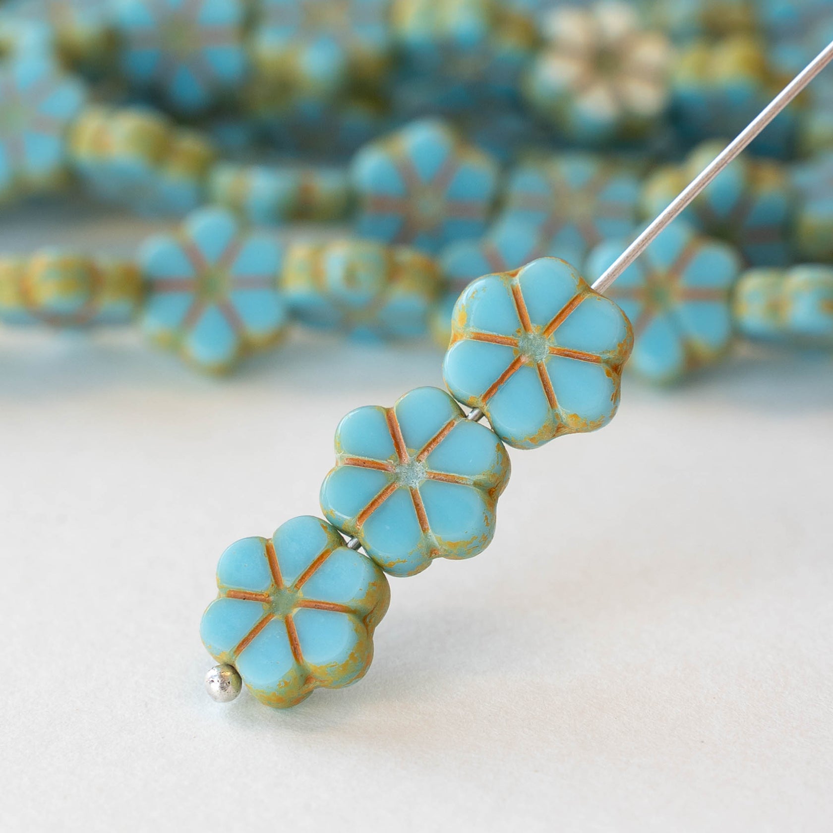 Flower Beads | Czech Glass Beads for Jewelry Making – funkyprettybeads