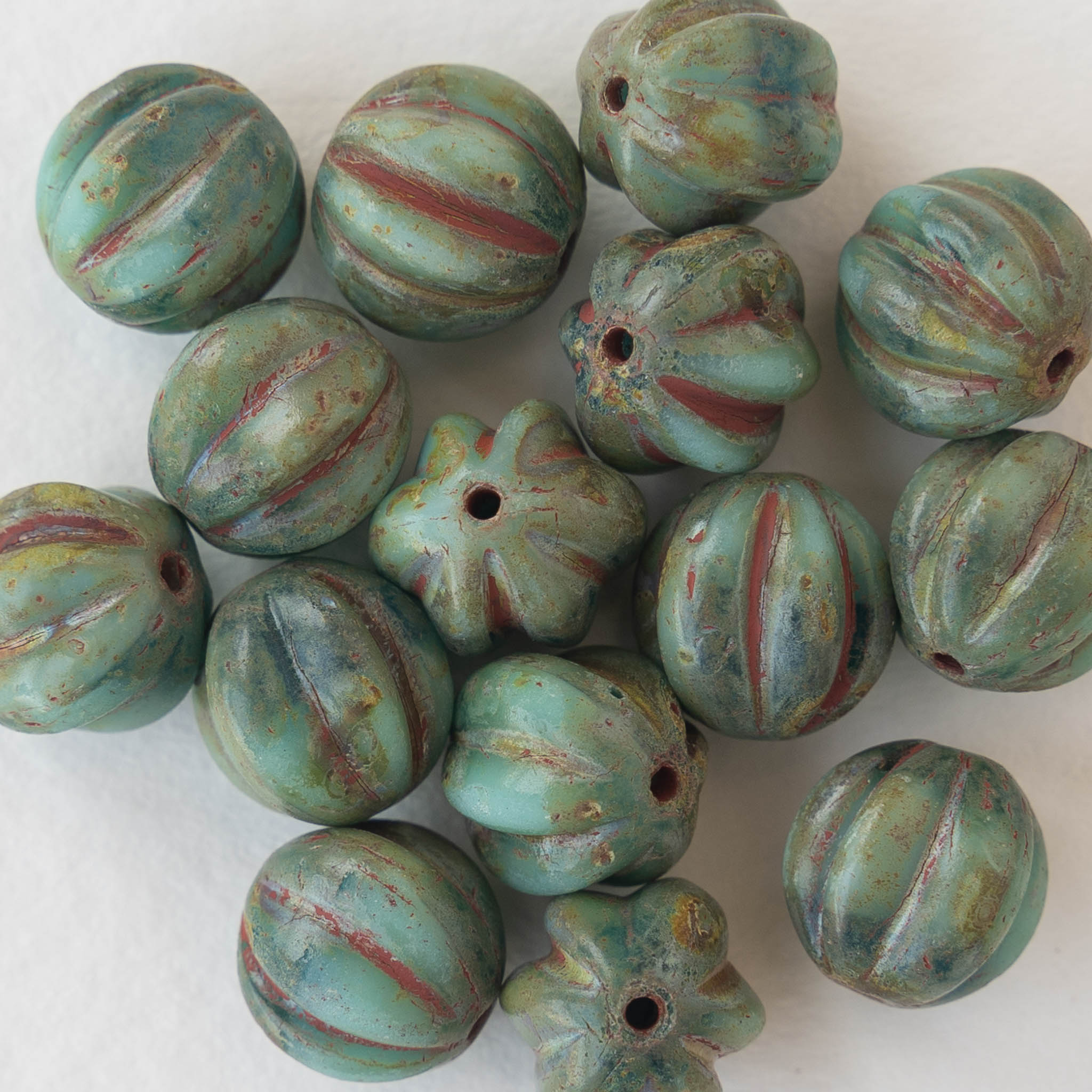 Melon Beads for Jewelry Making – funkyprettybeads