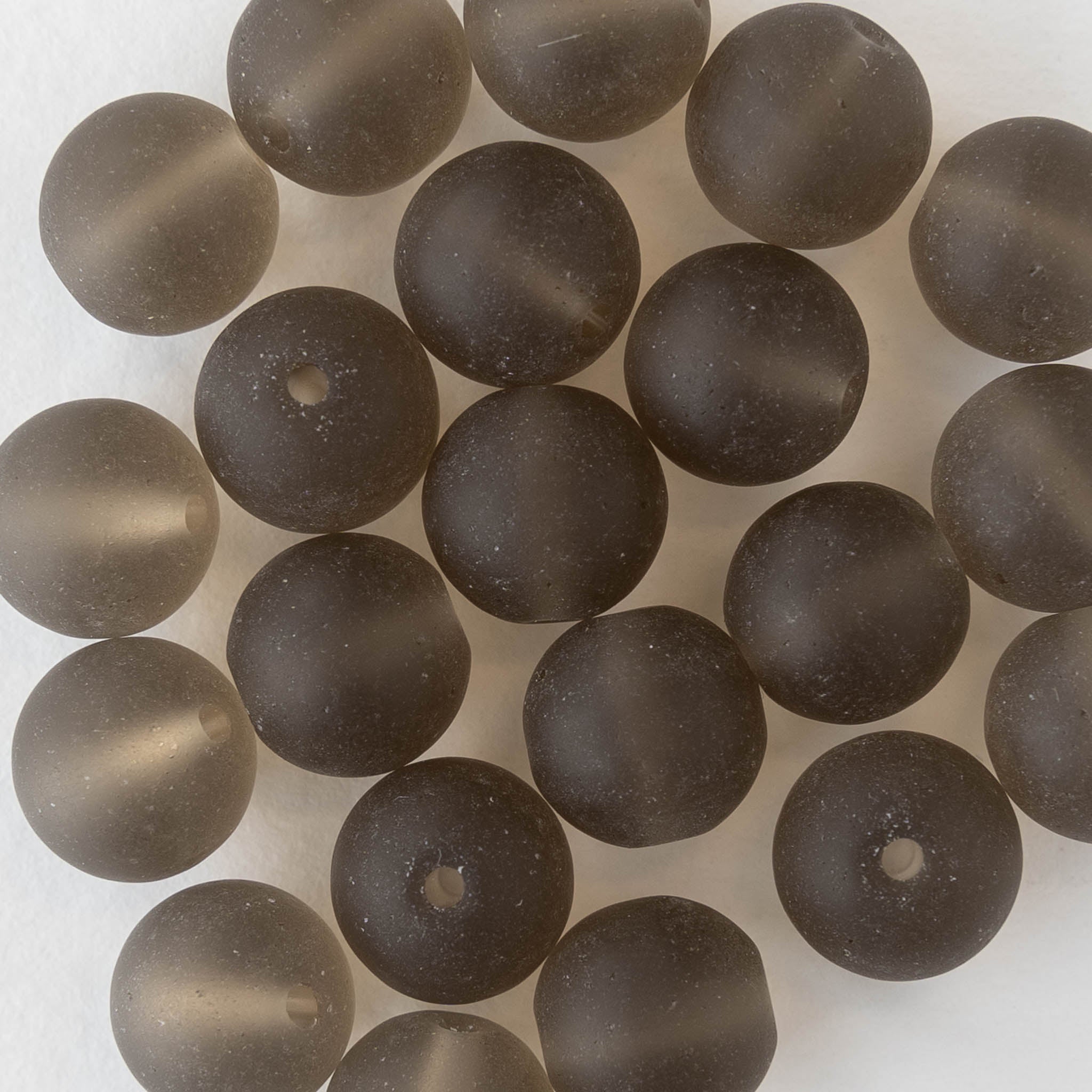 Frosted Glass Beads & Charms | Sea Glass Beads – funkyprettybeads