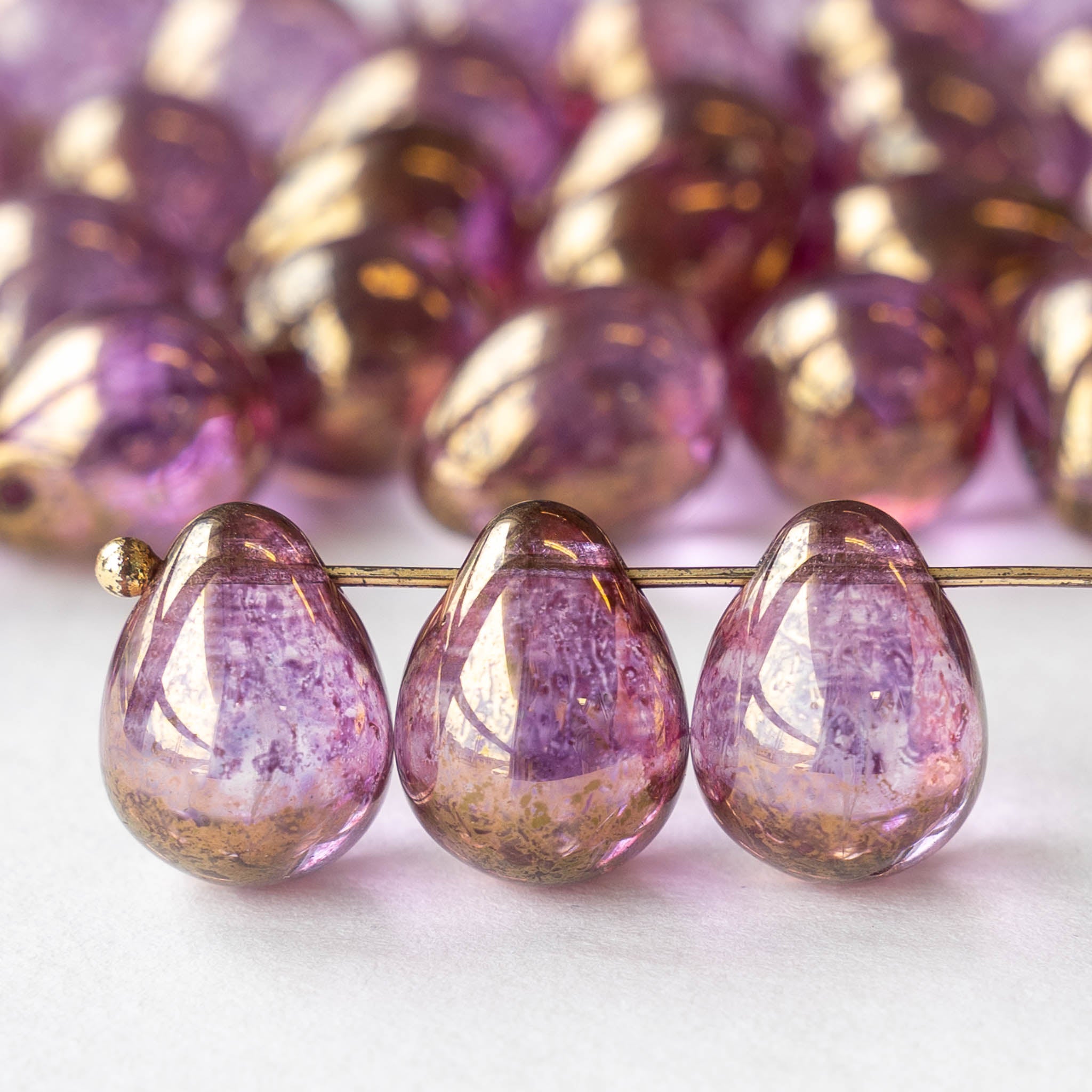Teardrop Beads For Jewelry Making | Unique Glass Beads – funkyprettybeads