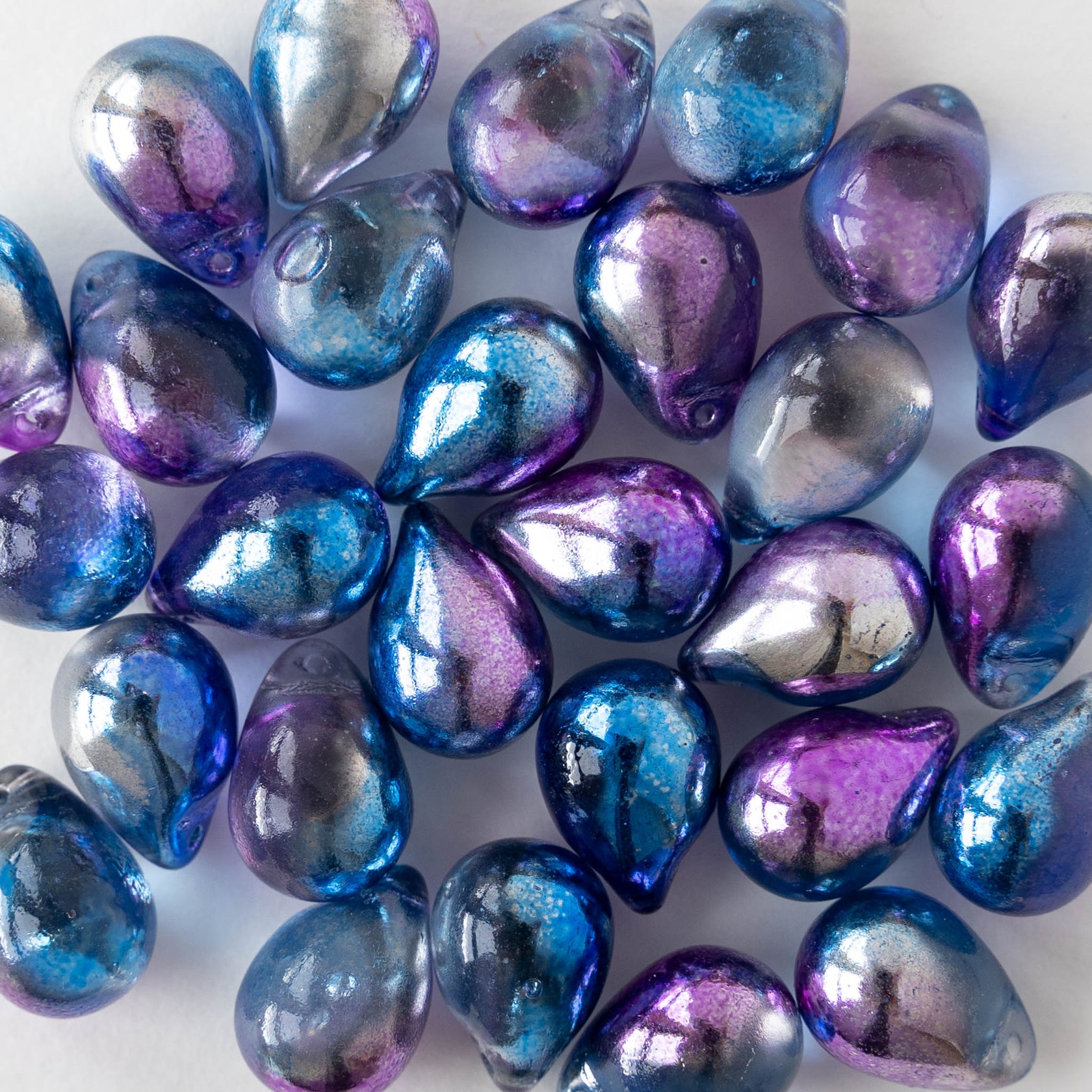 Teardrop Beads For Jewelry Making | Unique Glass Beads – funkyprettybeads
