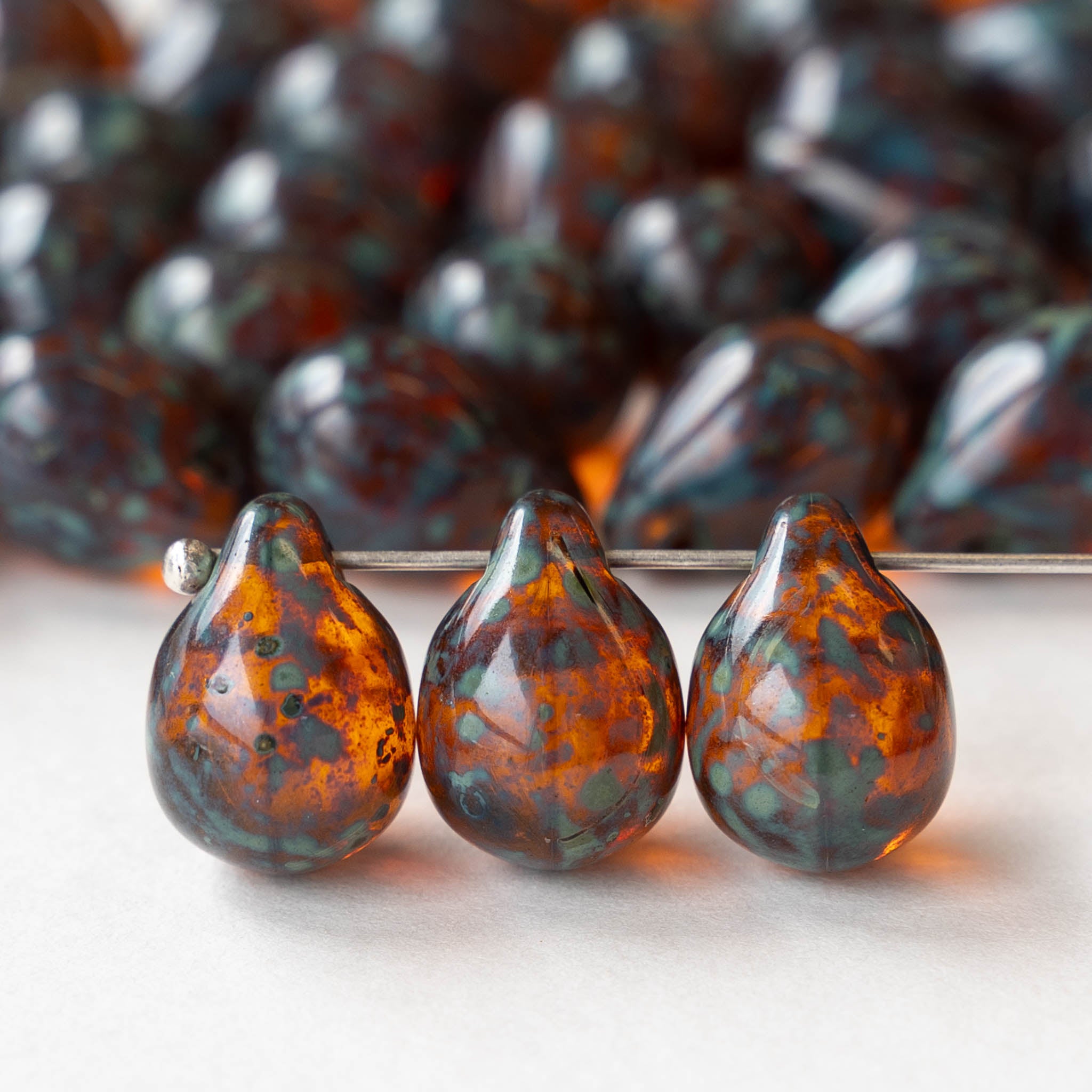 Teardrop Beads For Jewelry Making | Unique Glass Beads – funkyprettybeads