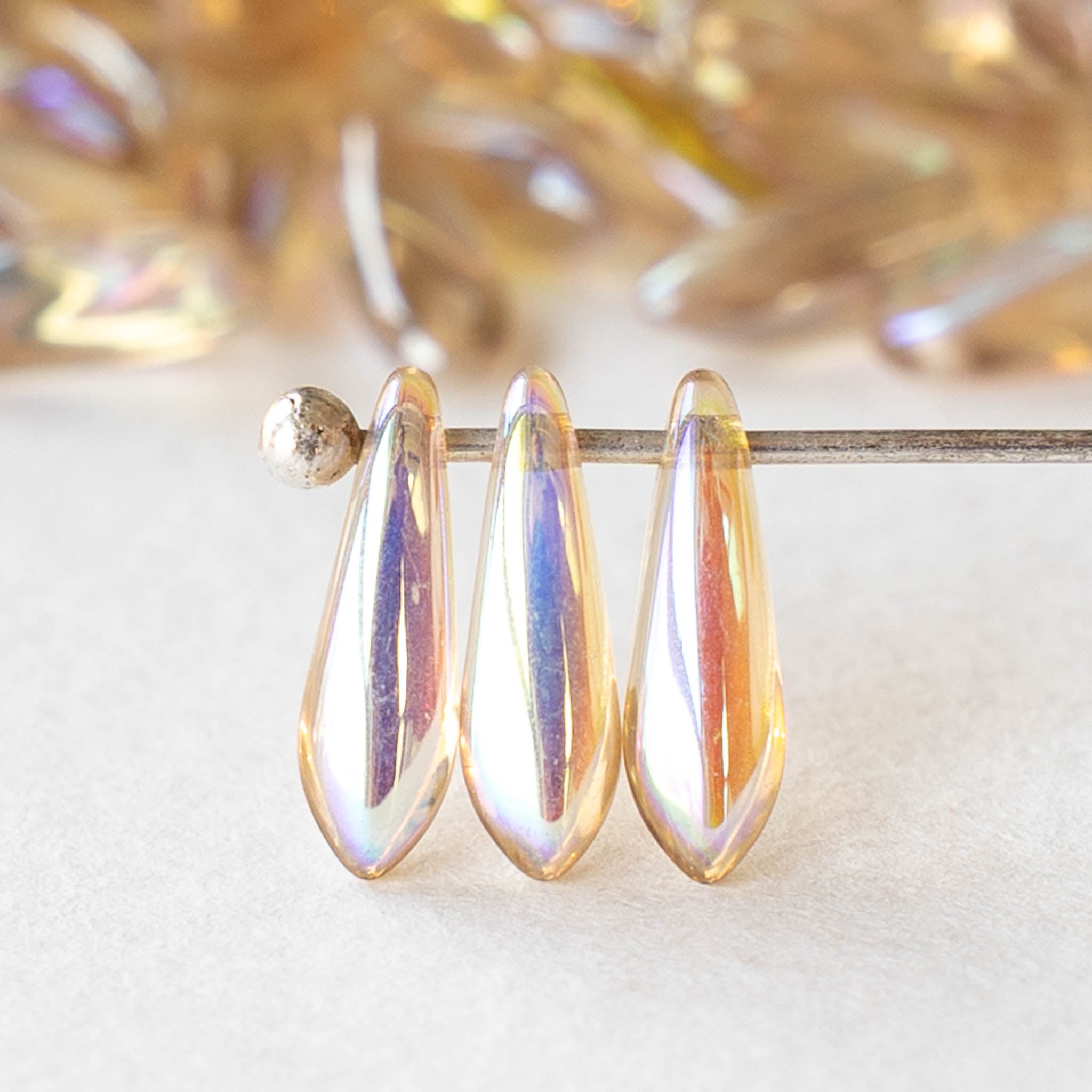 Glass Dagger Beads for Jewelry Making – funkyprettybeads