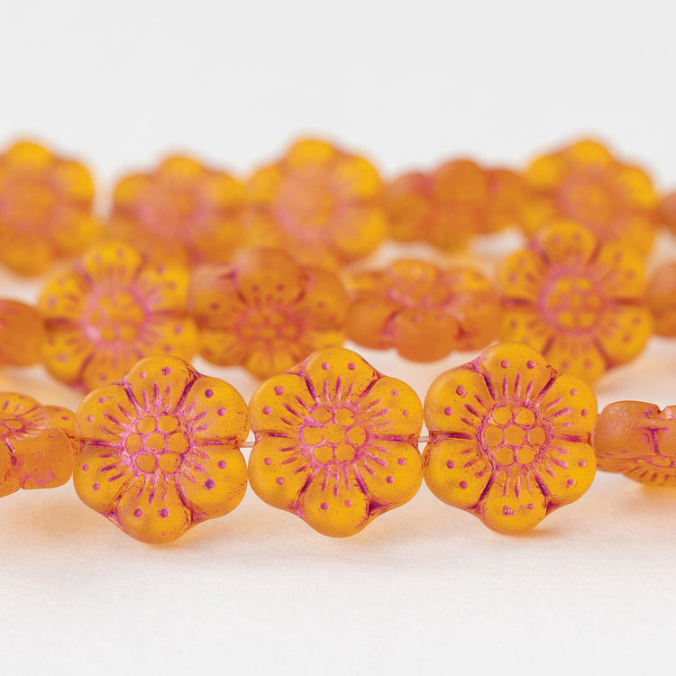 Flower Beads for Jewelry Making | Czech Glass Beads – funkyprettybeads