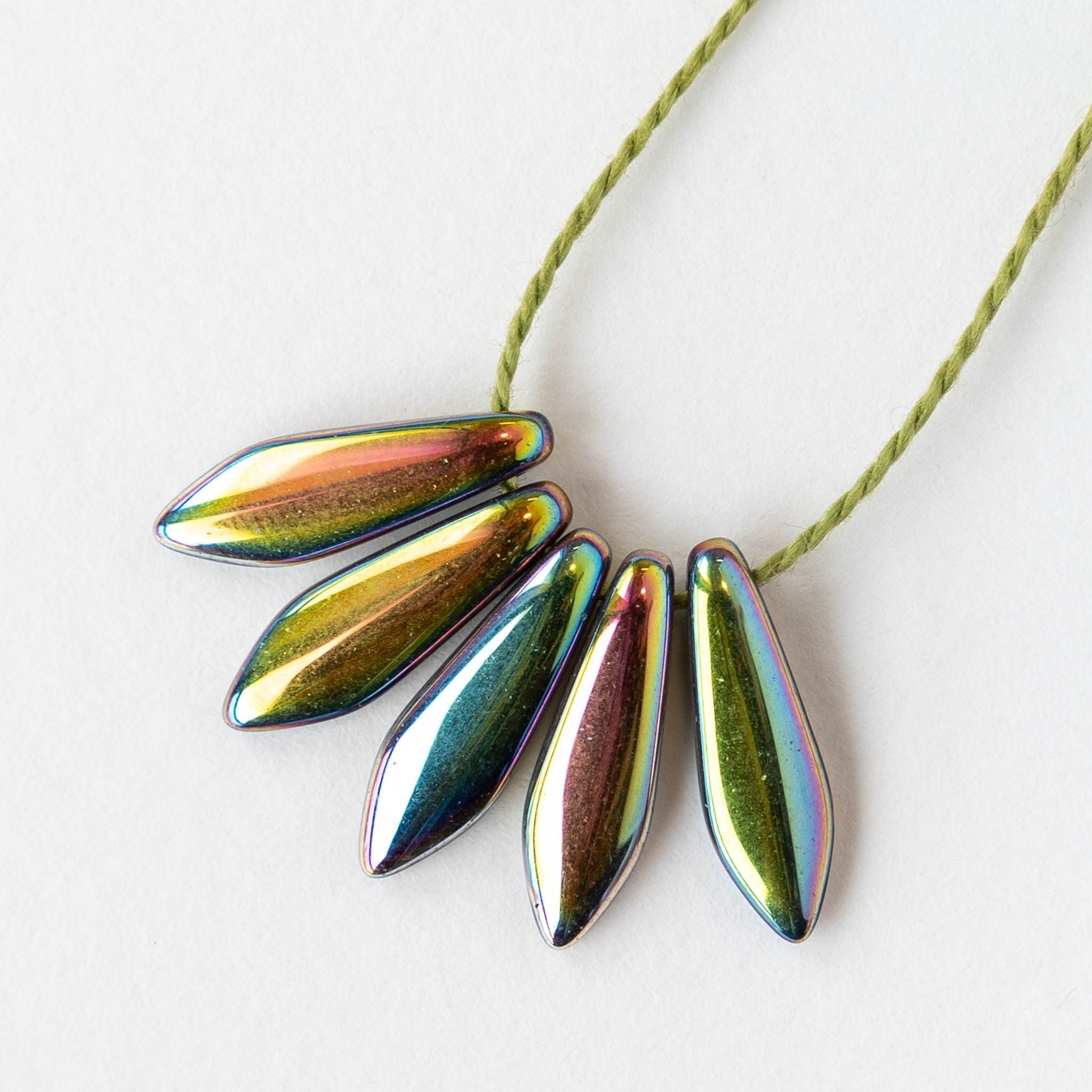 Glass Dagger Beads for Jewelry Making – funkyprettybeads