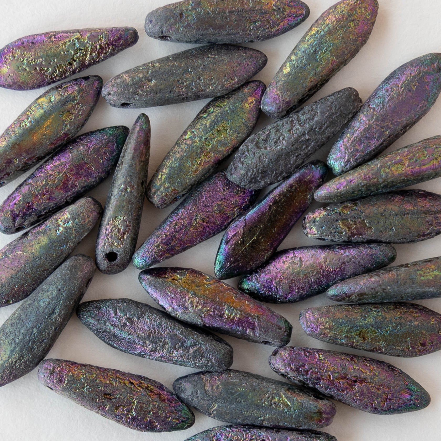 Glass Dagger Beads for Jewelry Making – funkyprettybeads