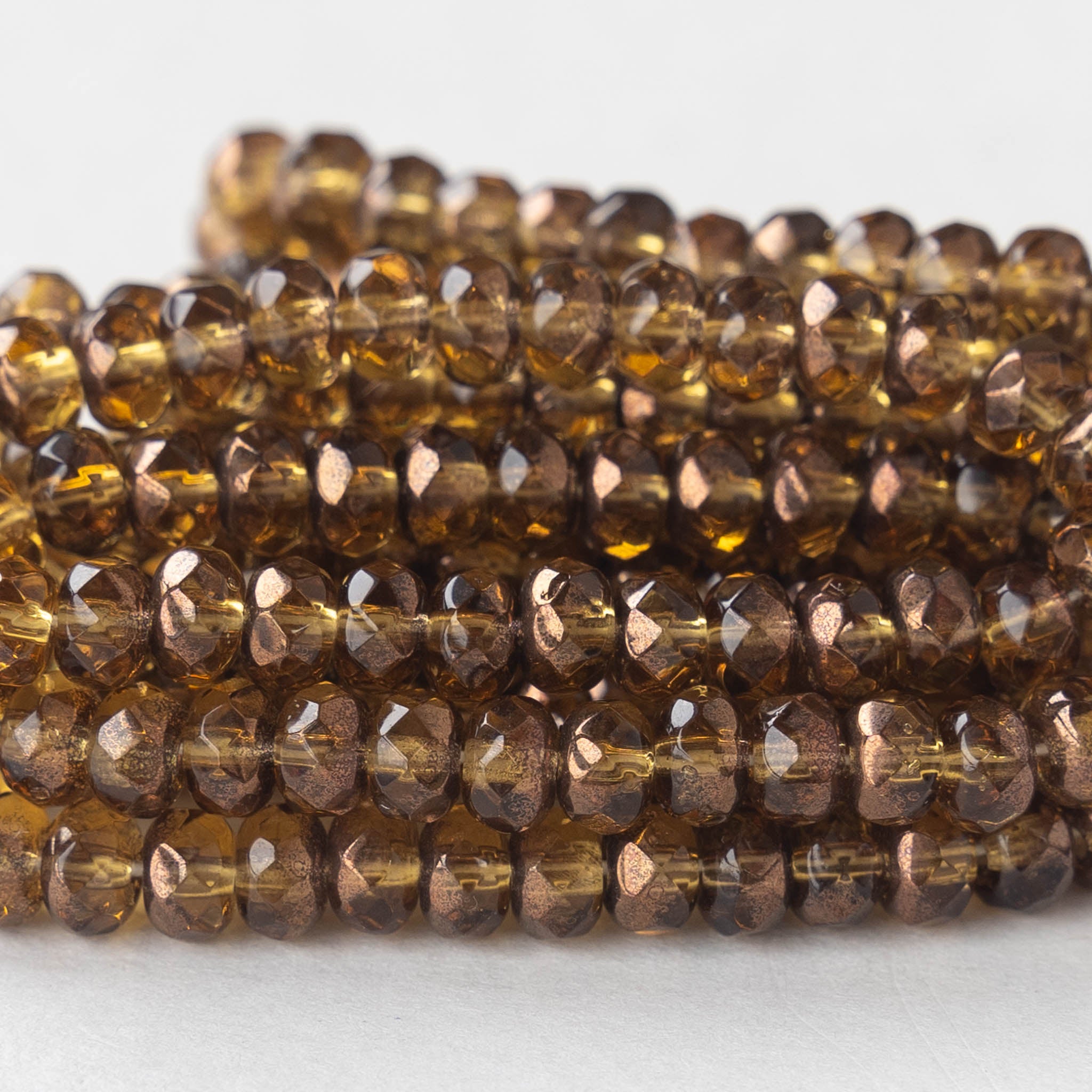 Rondelle Beads | Smooth & Faceted Glass Rondelle Beads – funkyprettybeads
