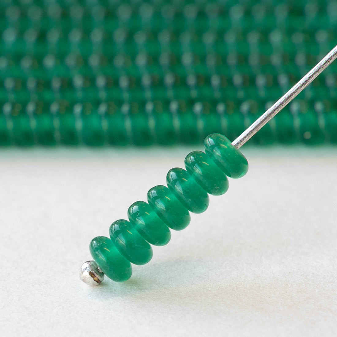 Rondelle Beads | Smooth & Faceted Glass Rondelle Beads – funkyprettybeads