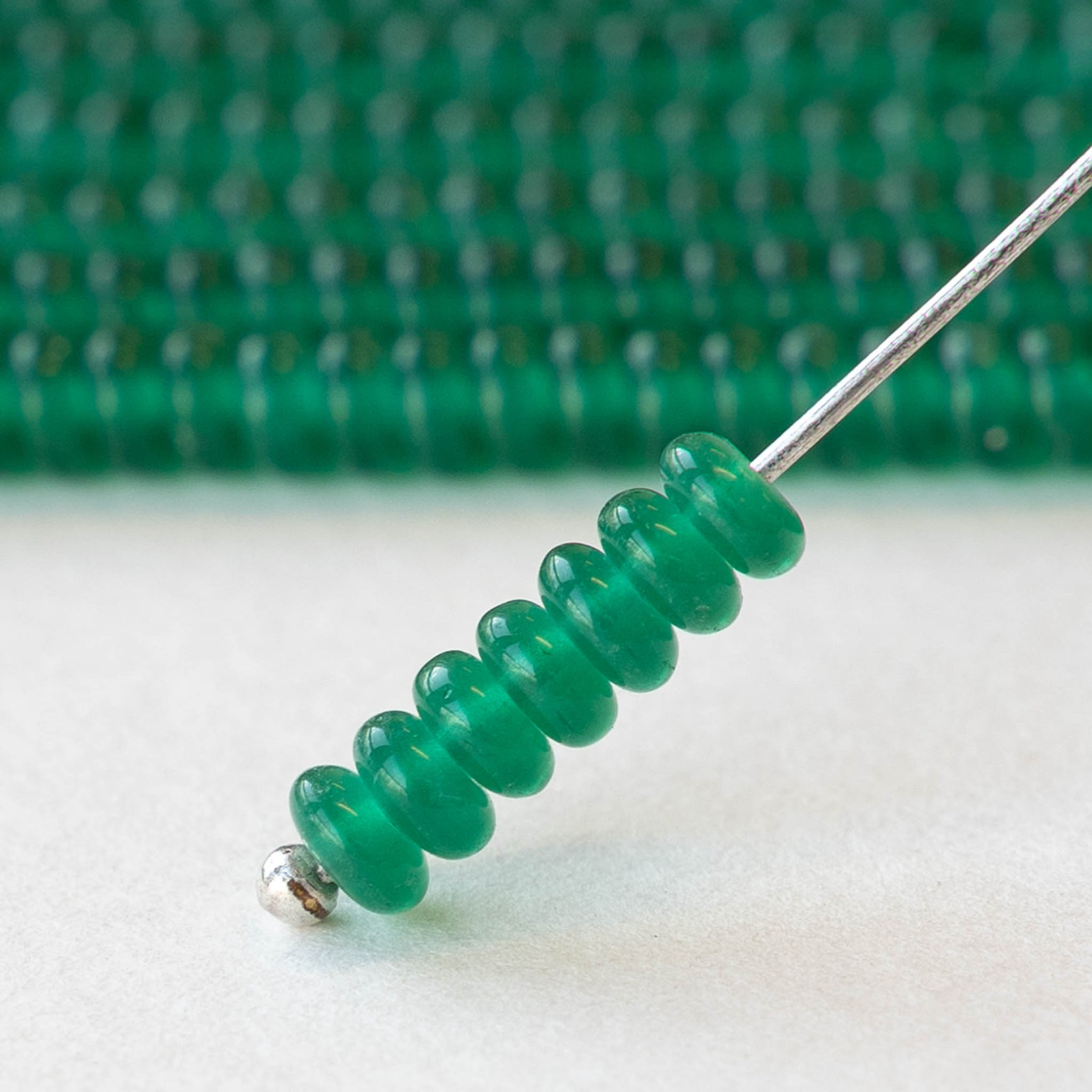 Rondelle Beads | Smooth & Faceted Glass Rondelle Beads – funkyprettybeads