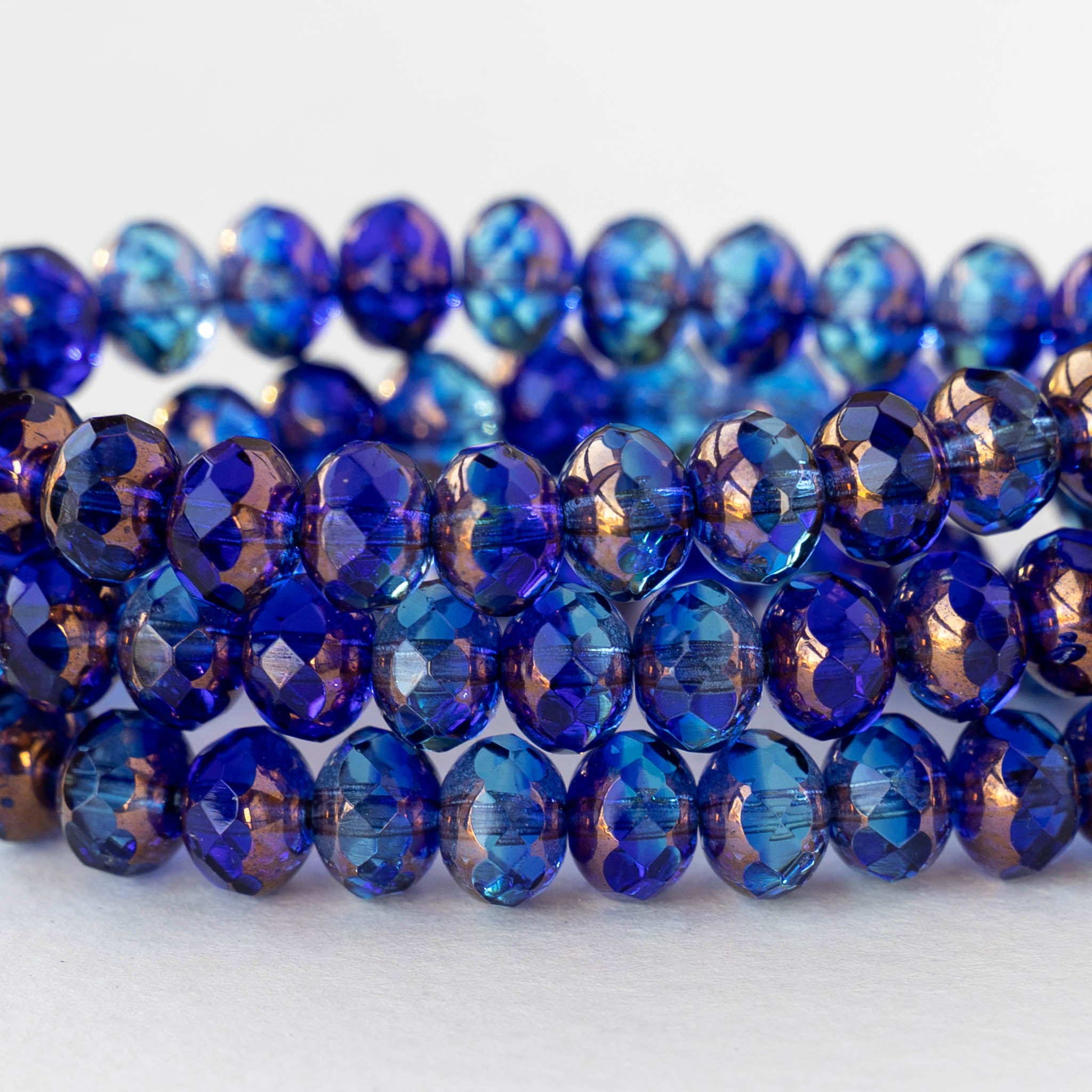 Rondelle Beads | Smooth & Faceted Glass Rondelle Beads – funkyprettybeads