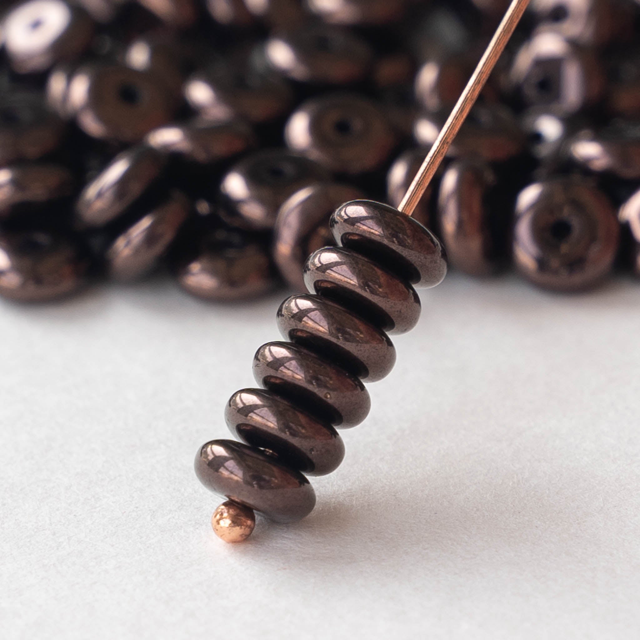 Rondelle Beads | Smooth & Faceted Glass Rondelle Beads – funkyprettybeads