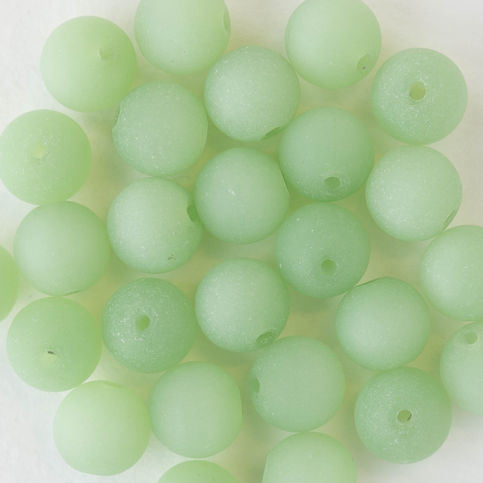 Frosted Glass Beads & Charms | Sea Glass Beads – funkyprettybeads