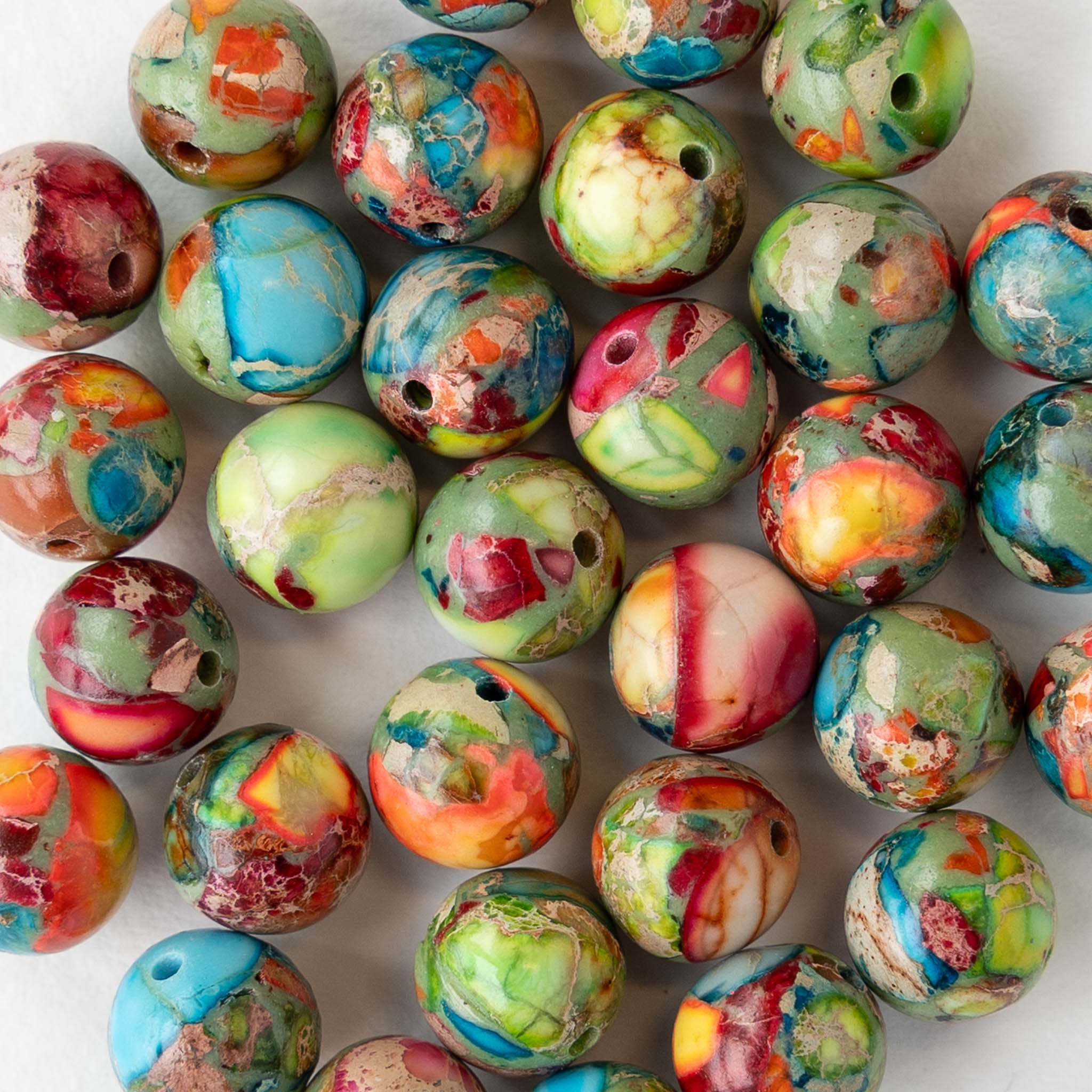Round Beads for Jewelry Making | Druk Beads – funkyprettybeads