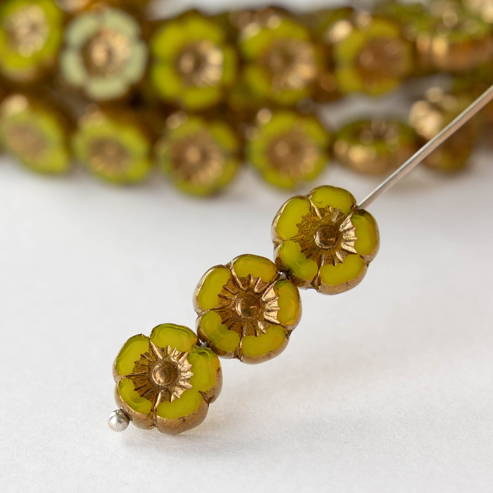 Flower Beads for Jewelry Making | Czech Glass Beads – funkyprettybeads