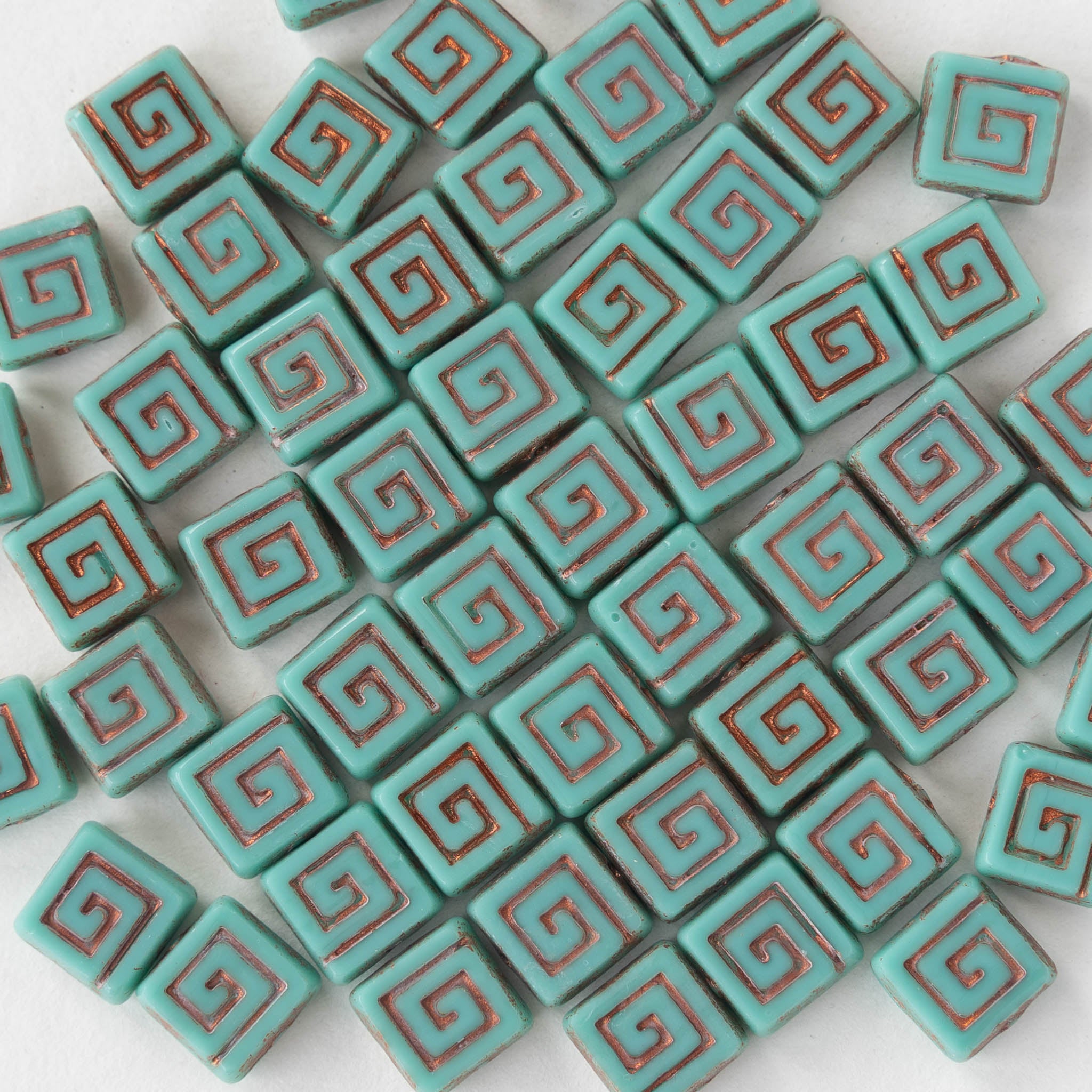 Tile Beads | Czech Glass Beads for Jewelry Making – funkyprettybeads