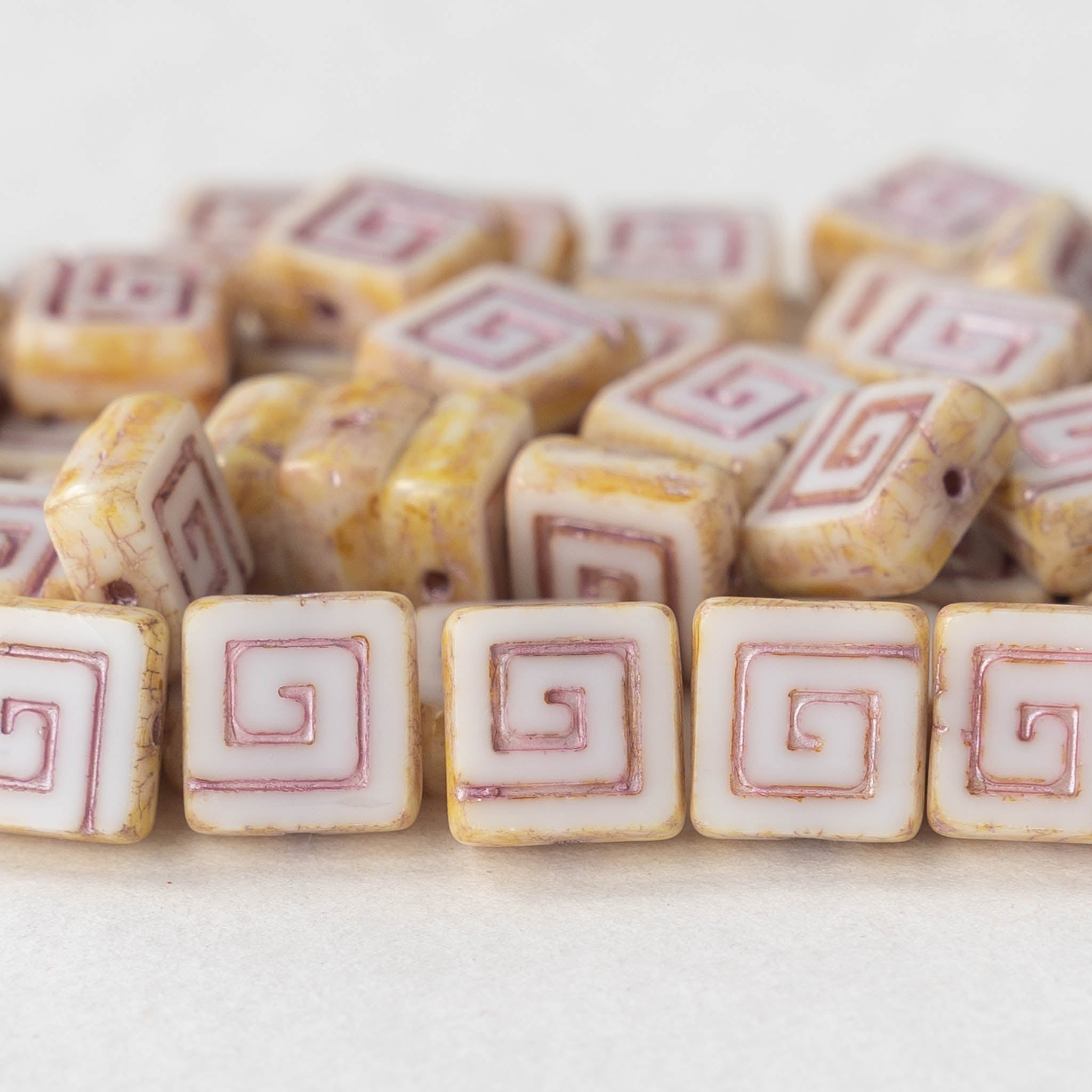 Tile Beads | Czech Glass Beads for Jewelry Making – funkyprettybeads