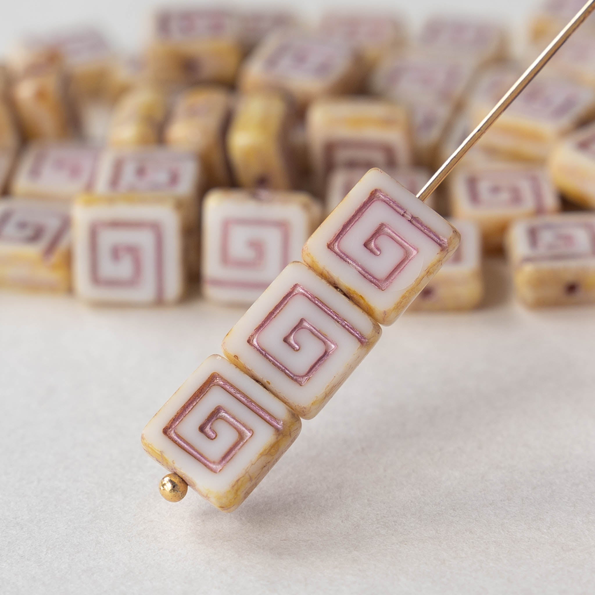 Tile Beads | Czech Glass Beads for Jewelry Making – funkyprettybeads