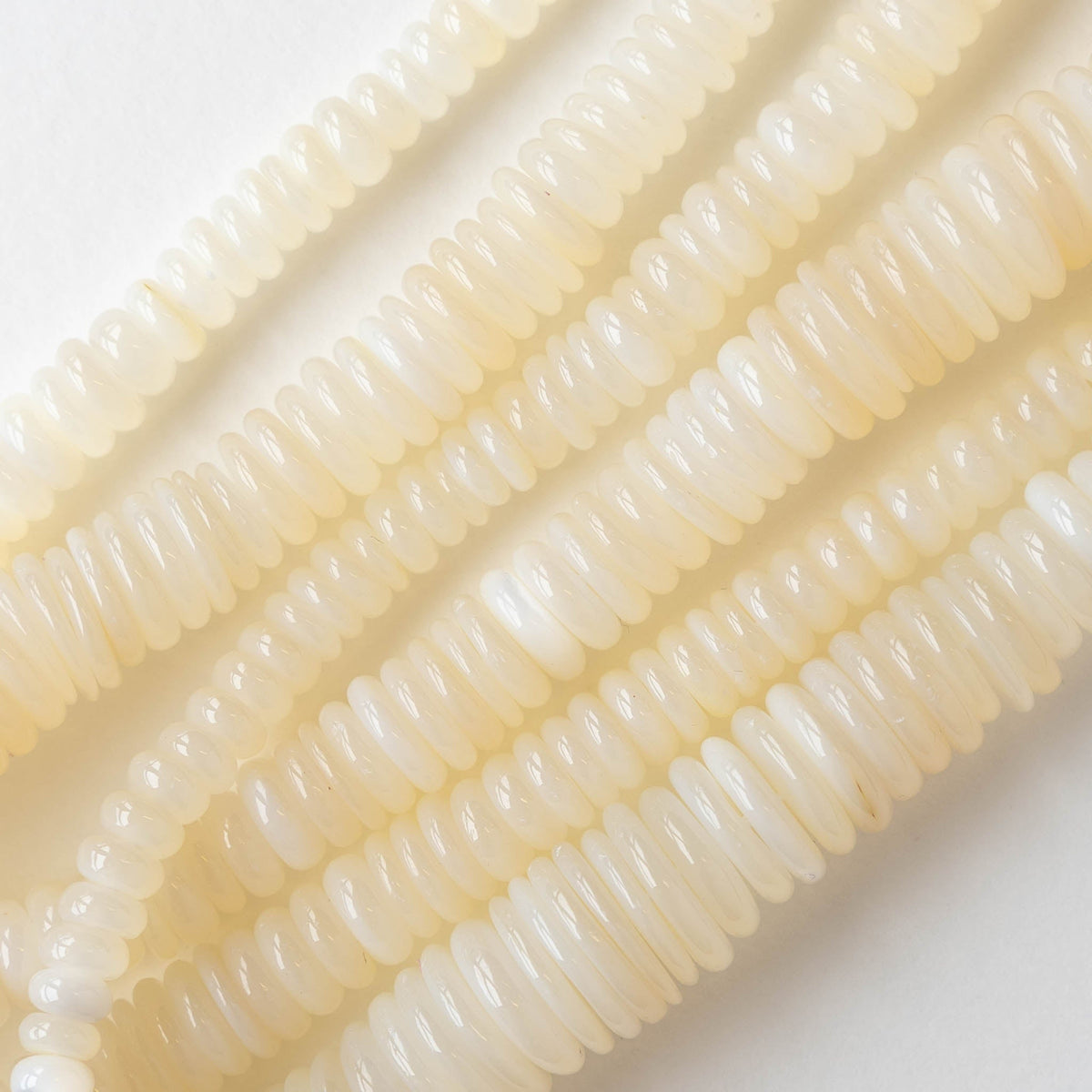 Graduated Mother of Pearl Disk Beads - 8 Inches -80 beads ...