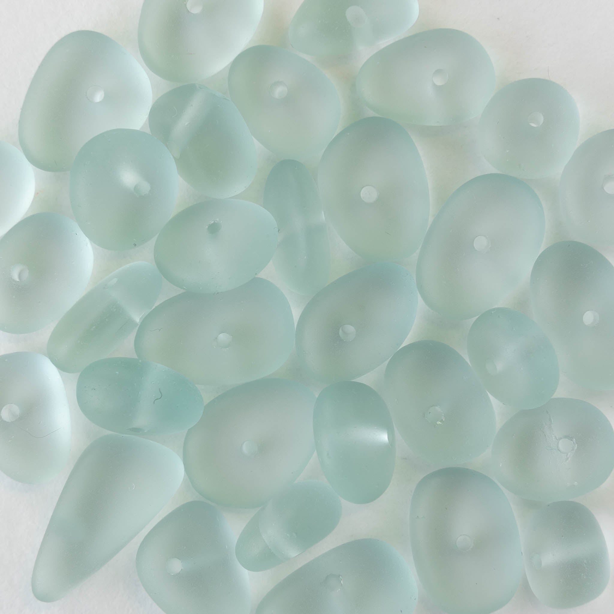 Beach Glass Pebble Beads for Jewelry Making – funkyprettybeads