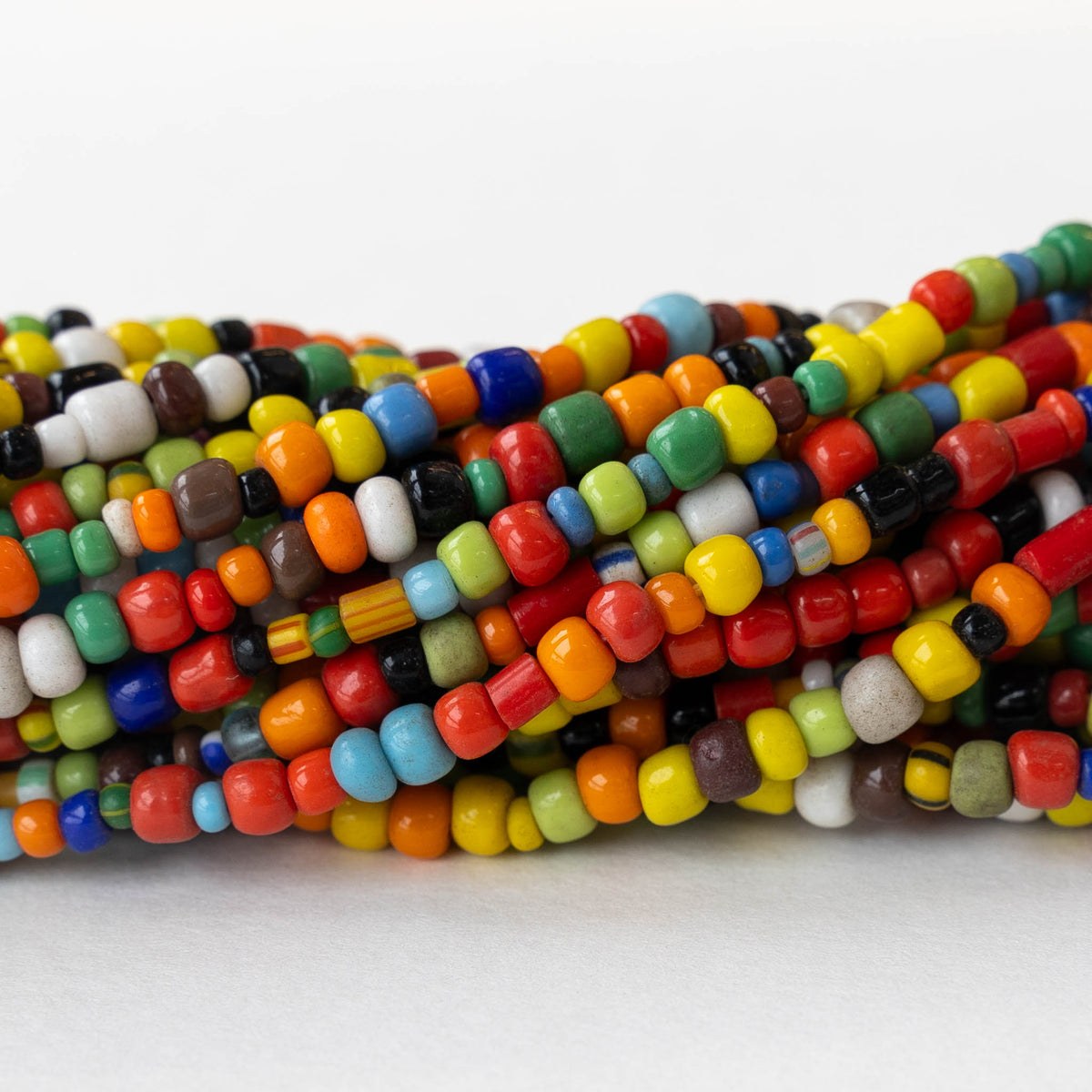 Mixed Colors Seed Beads - 34 Inch Strand – funkyprettybeads
