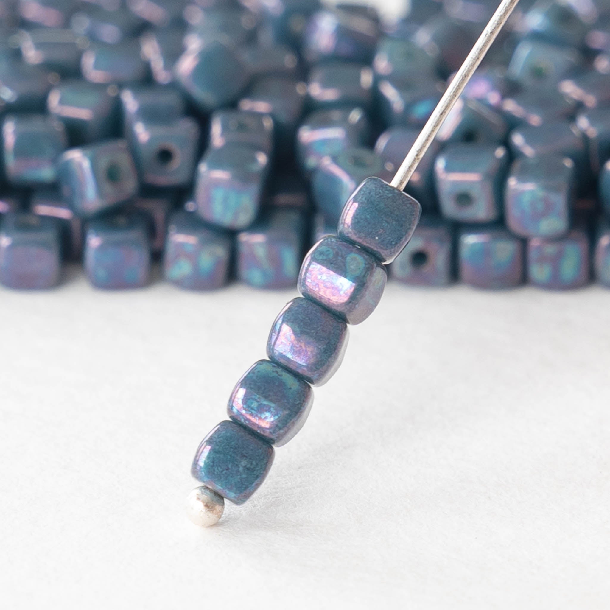 Cube Beads for Jewelry Making | Square Glass Beads – funkyprettybeads