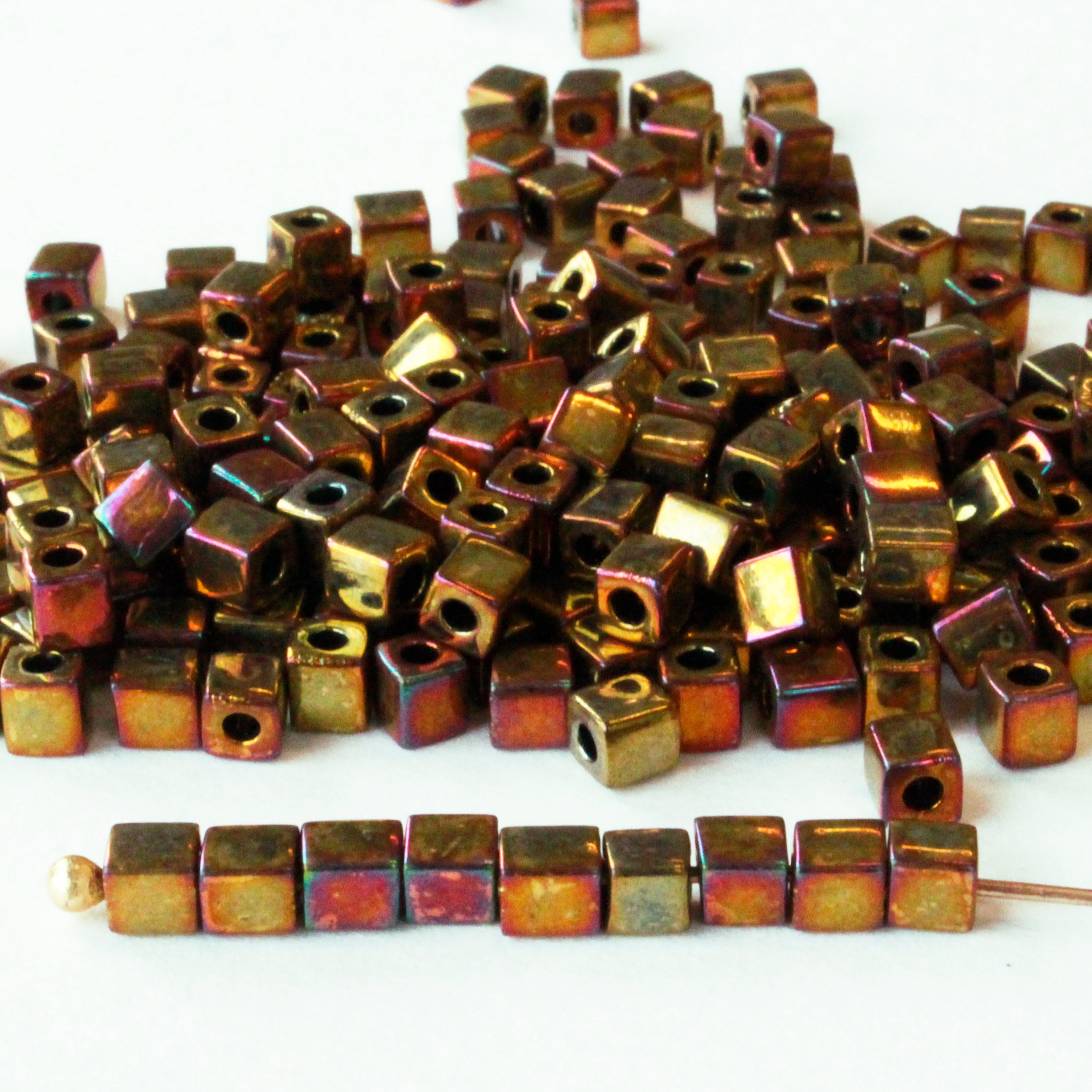 Cube Beads for Jewelry Making | Square Glass Beads – funkyprettybeads