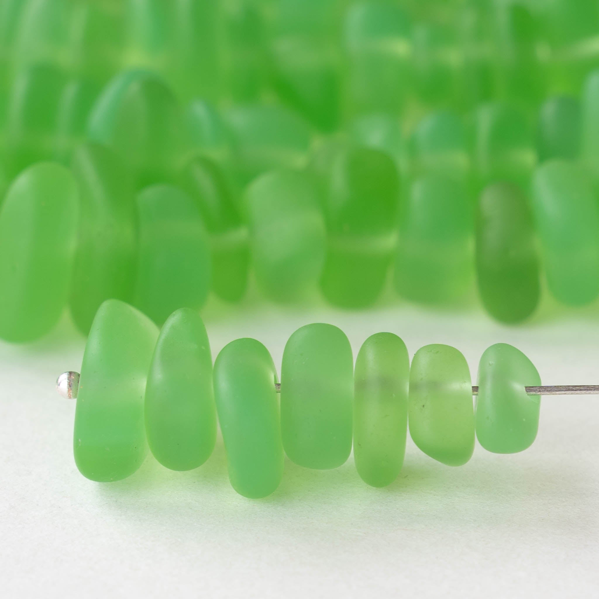 Beach Glass Pebble Beads for Jewelry Making – funkyprettybeads
