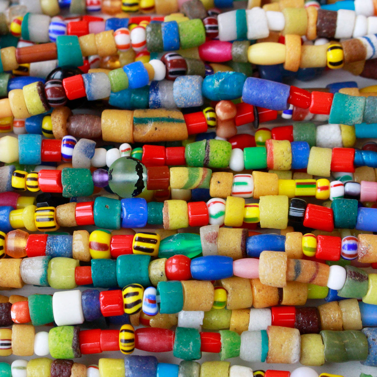 African Sand Bead Mix - Mixed Sizes and Colors ~5-9mm - 36 Inch Strand ...